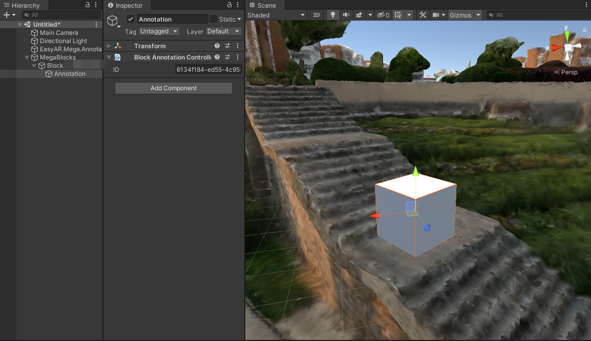 标注组件 — EasyAR Mega 文档